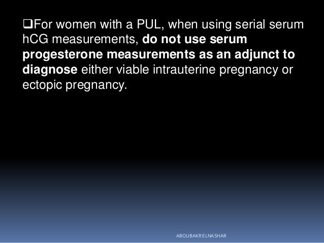 Pregnancy Of Unknown Location