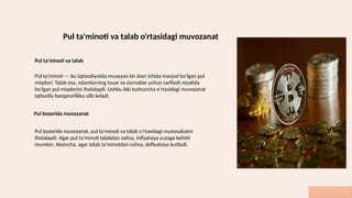 Pul-Bozorida-Muvozanat (va uning shakli 1).pptx