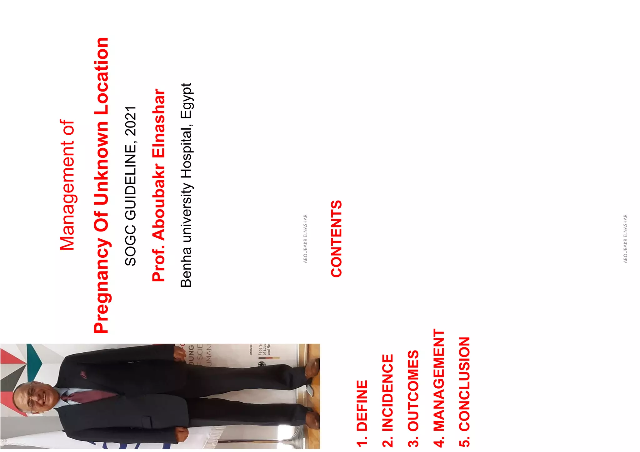 Management of pregnancy of unknown location | PPT