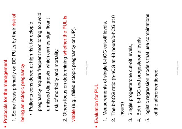 Management of pregnancy of unknown location | PPT