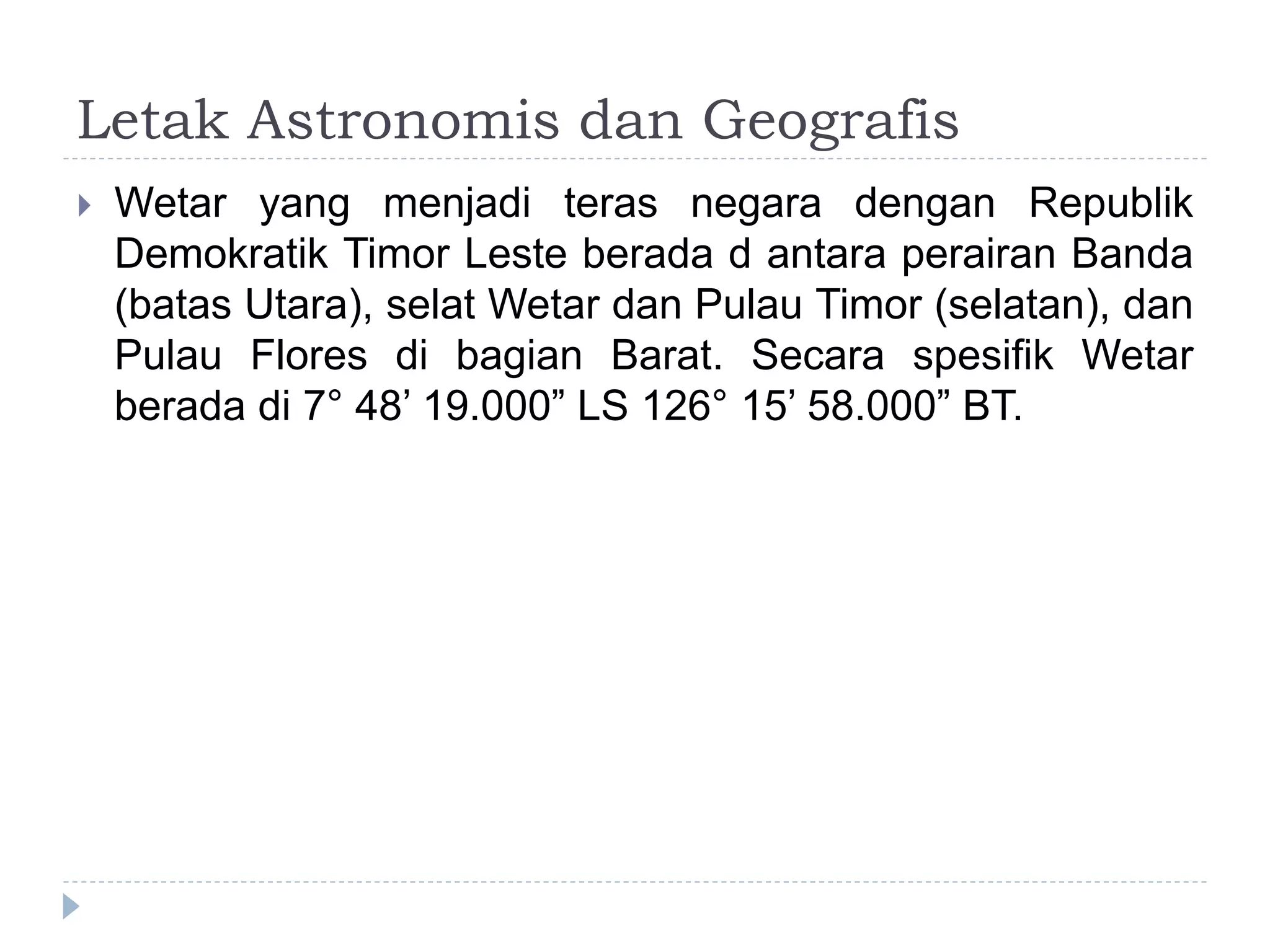 Pulau wetar | PPTX