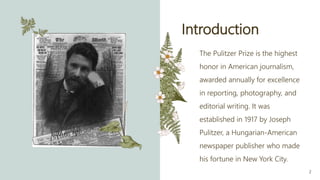 Pulitzer Prize for Feature Photography | 1917 | PPTX