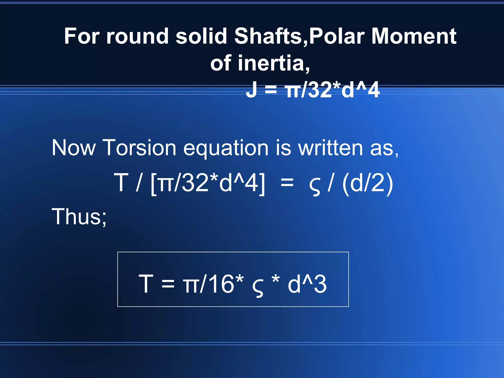 DESIGN OF SHAFT | PPT
