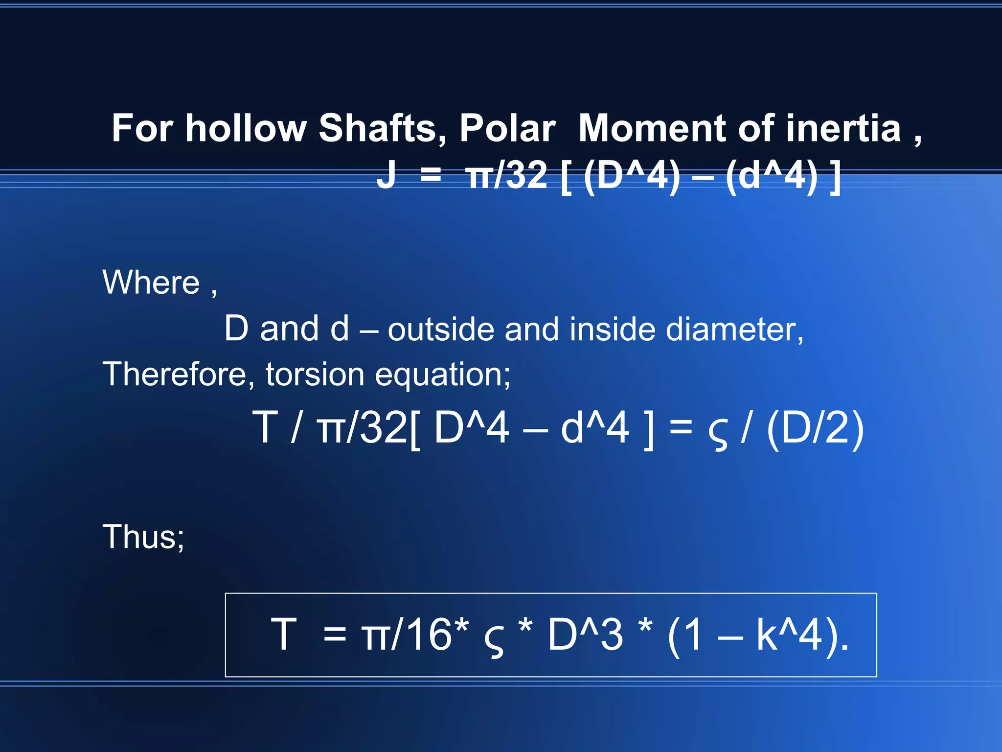 DESIGN OF SHAFT | PPT