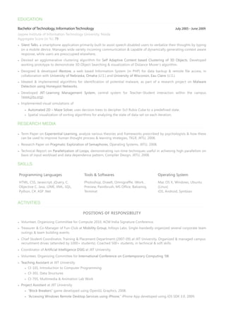Pulkit Arora's Resume | PDF