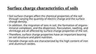 Diffuse Double Layer Theories Of Soil Colloids | PPTX