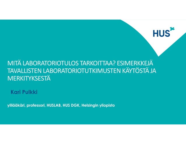 Mitä laboratoriotulos tarkoittaa? Esimerkkejä tavallisten laboratoriotutkimusten käytöstä ja ...