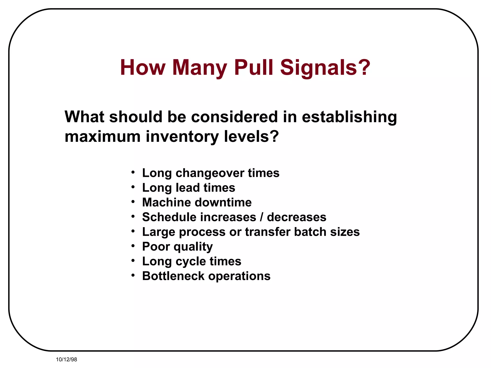 Kanban Pull System | PPT