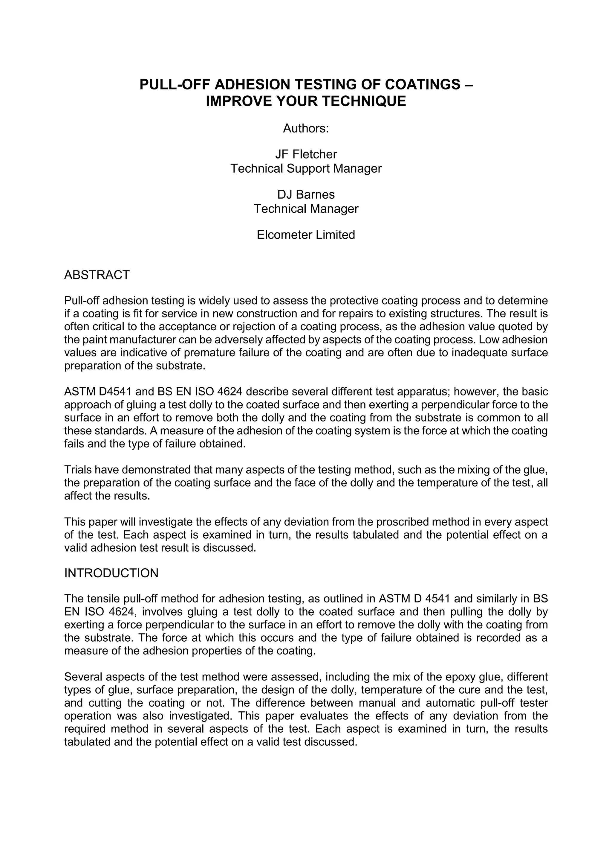 Pull off adhesion-testing_of_coatings | PDF