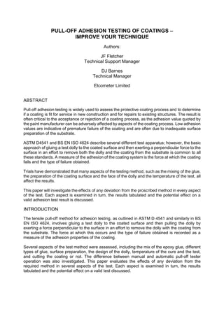 Pull off adhesion-testing_of_coatings | PDF