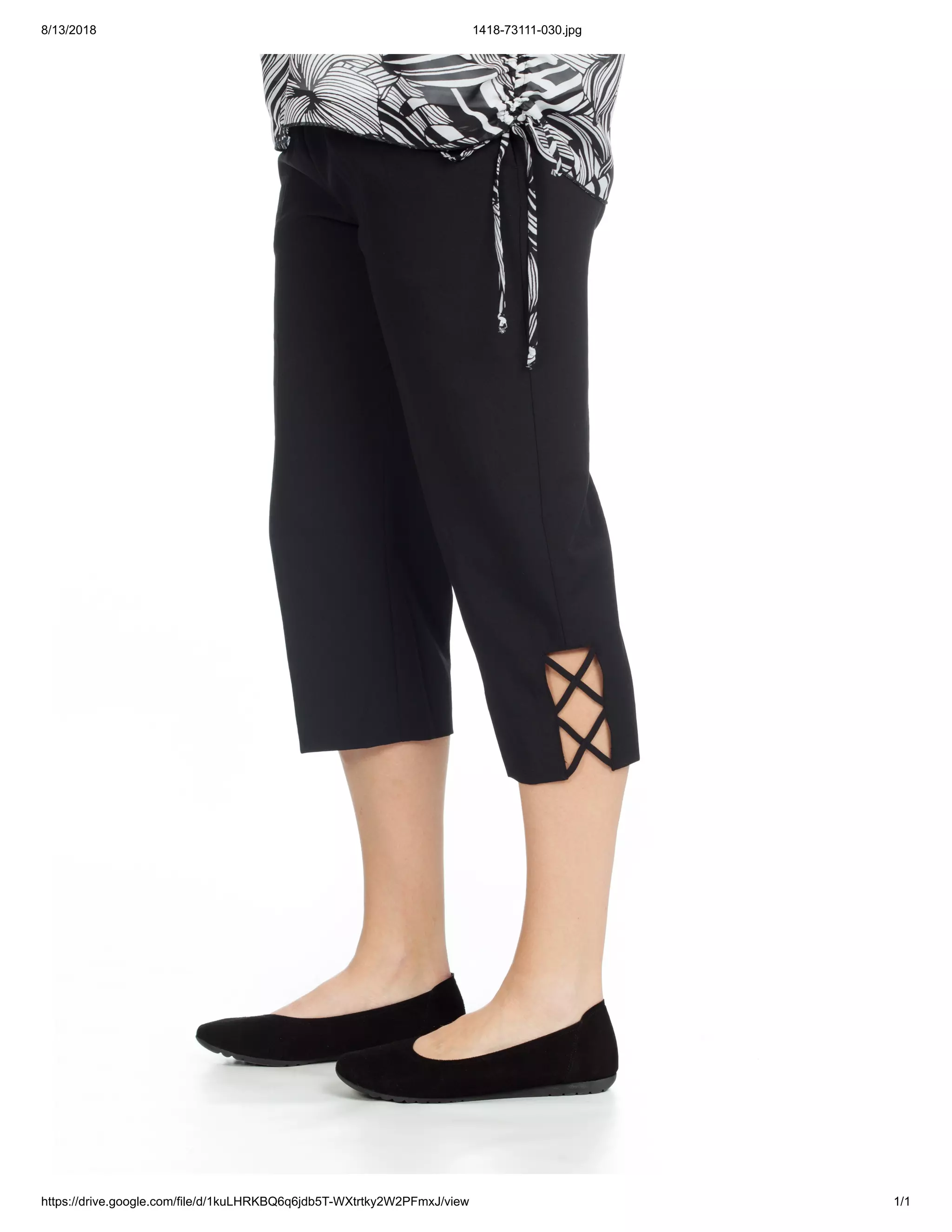 Pull on le chute clamdigger pants | PDF