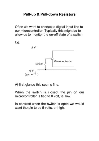 Pull up & pull-down resistors | DOC
