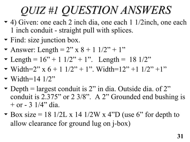 Pullbox sizing | PDF