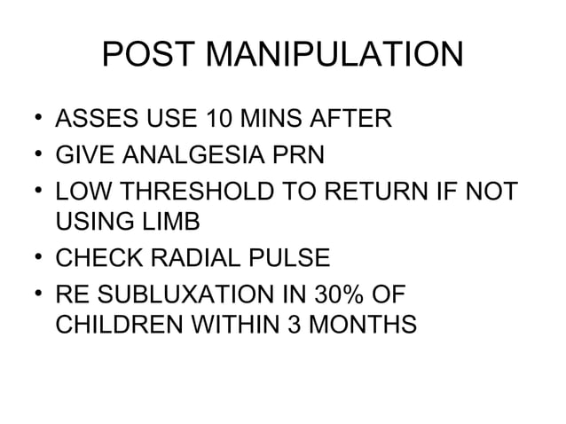 Pulled elbow | PPT