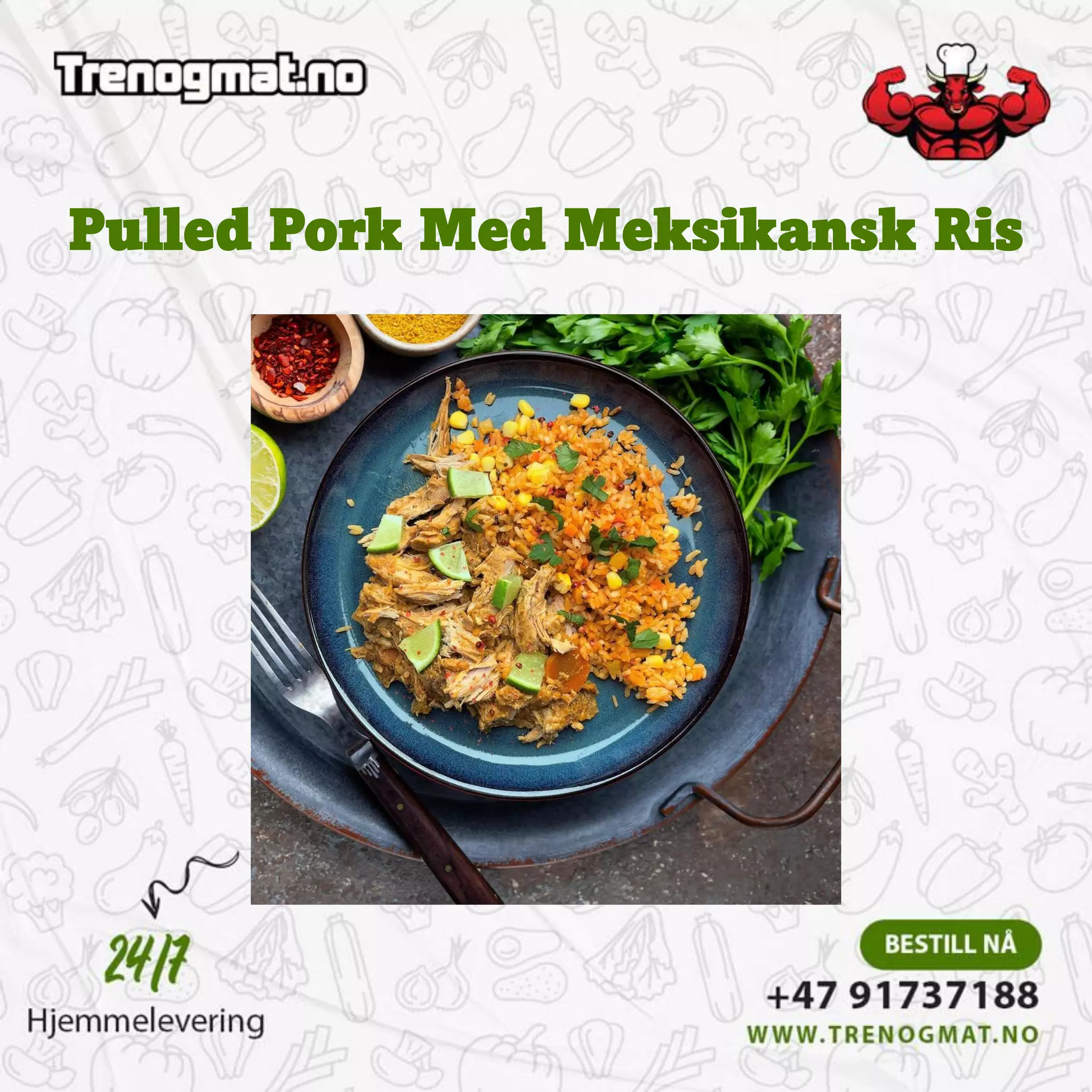 Pulled Pork Med Meksikansk Ris - Trenogmat | PDF