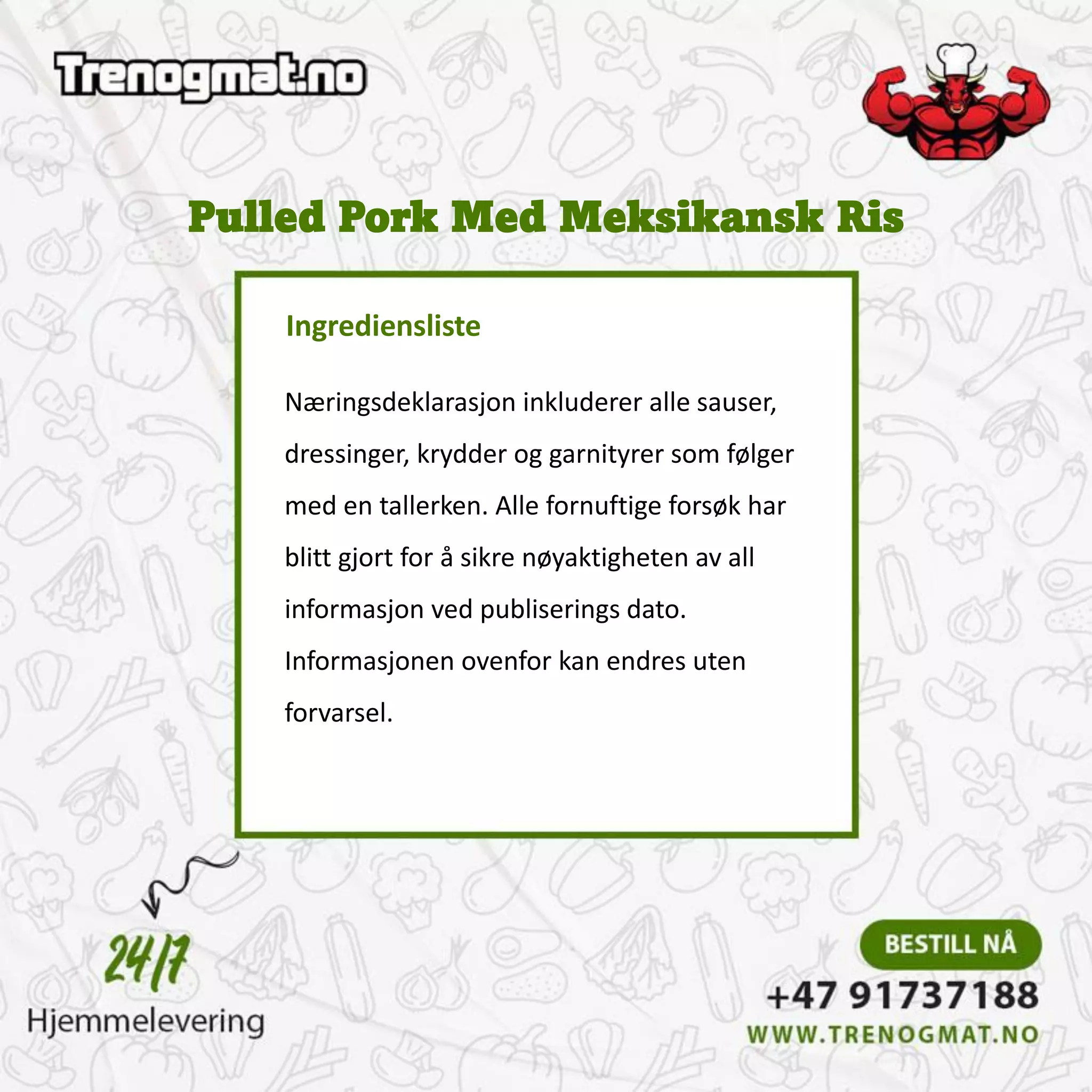 Pulled Pork Med Meksikansk Ris | PDF