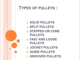 Pulley and chain | PPTX