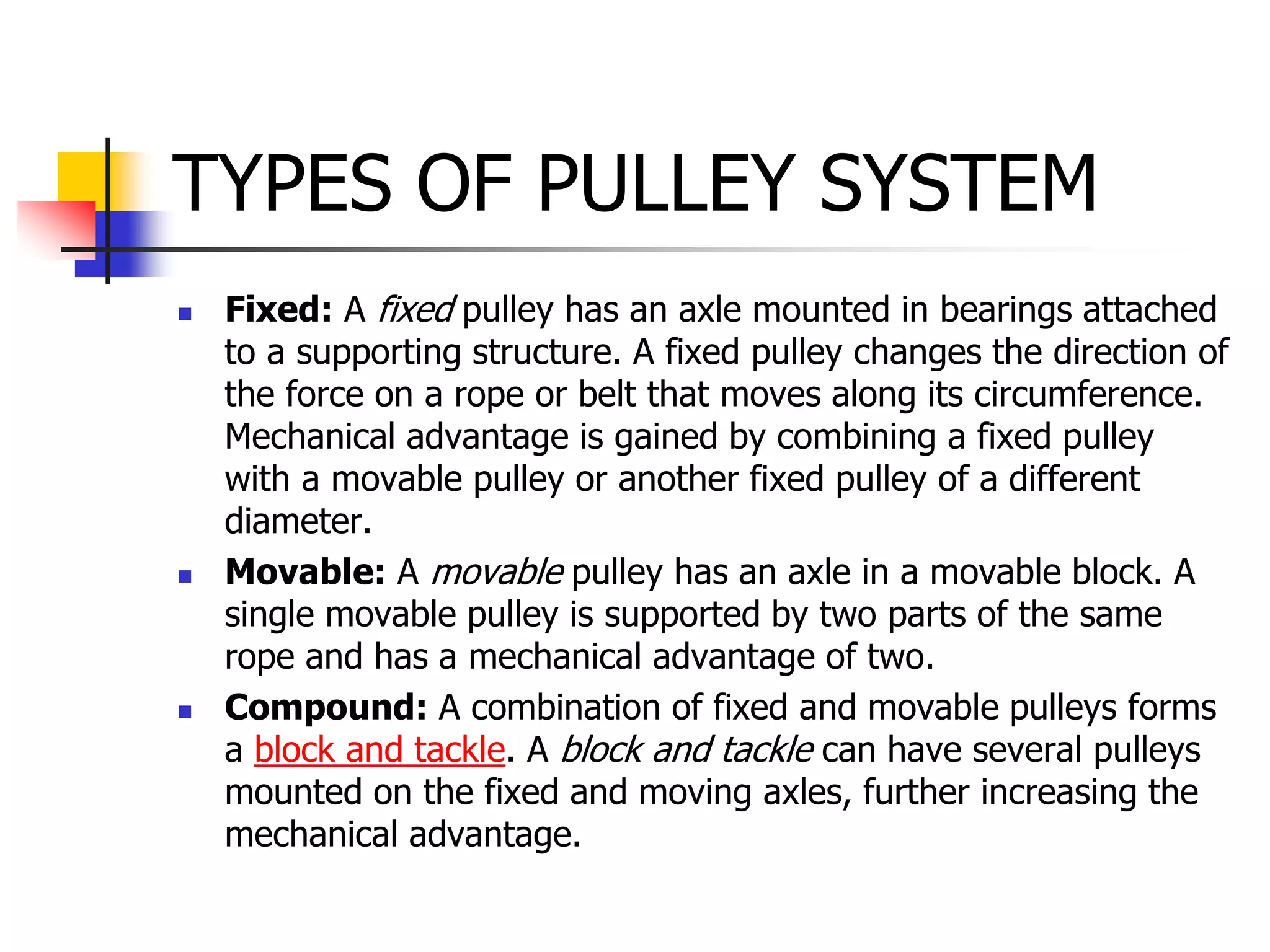 Pulleys | PPT