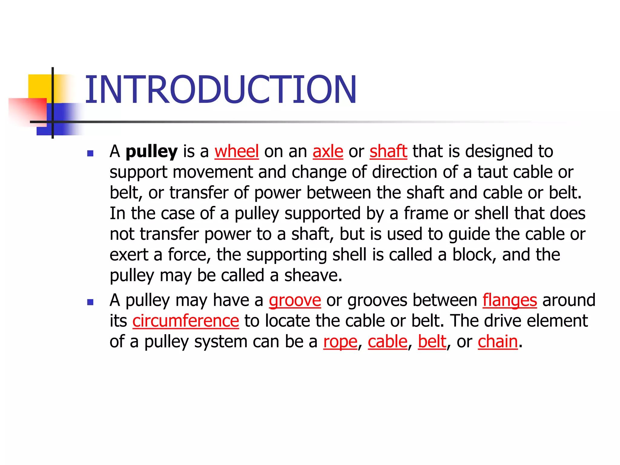 Pulleys | PPT