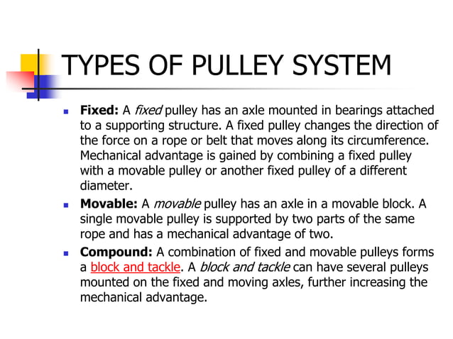 Pulleys | PPT