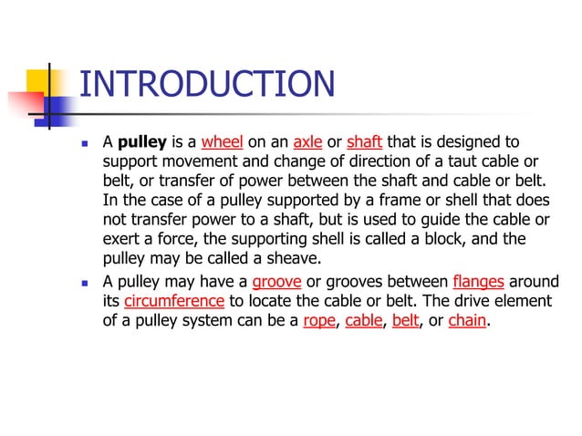 Pulleys | PPT
