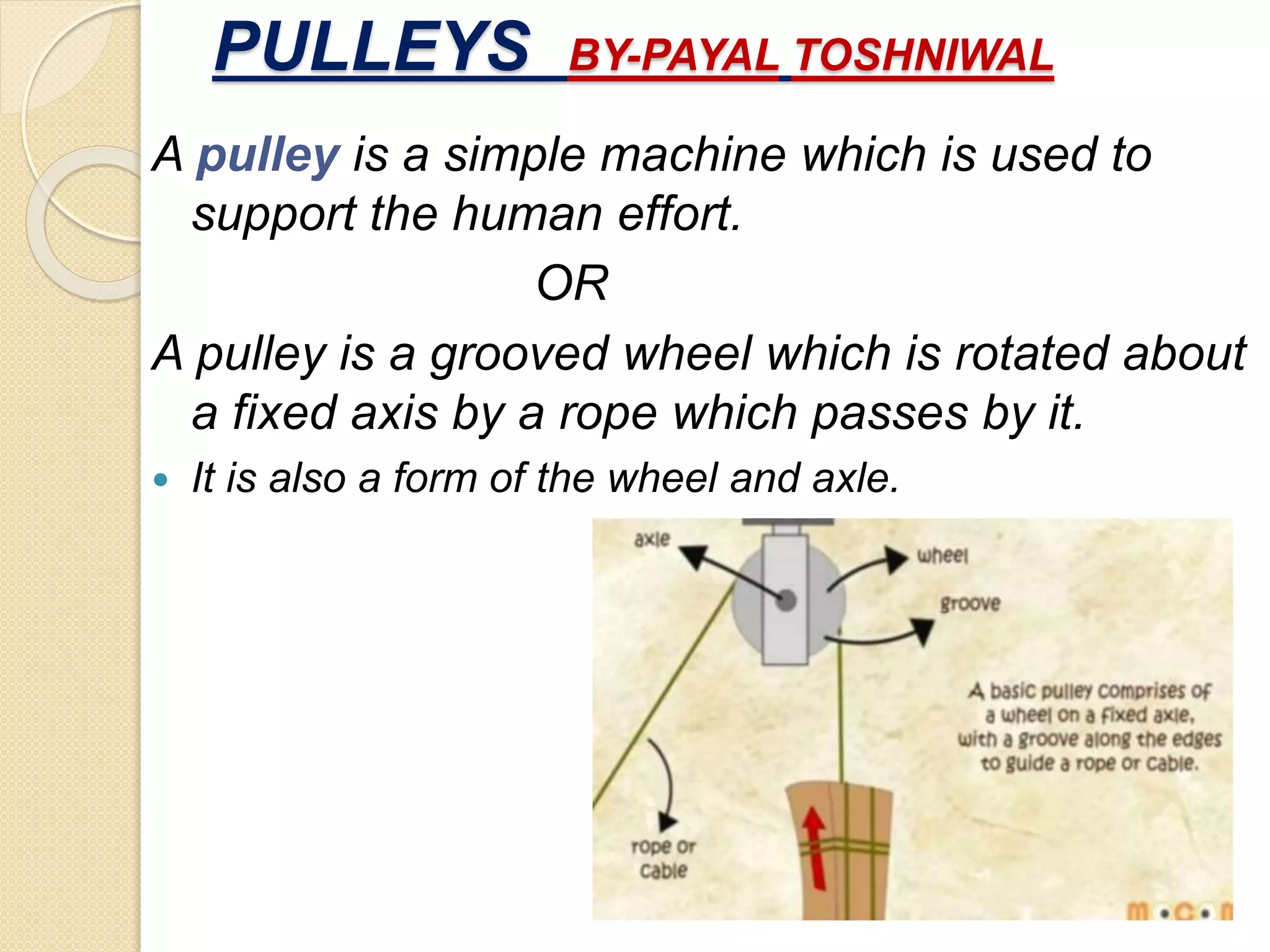 Pulleys and springs | PPTX