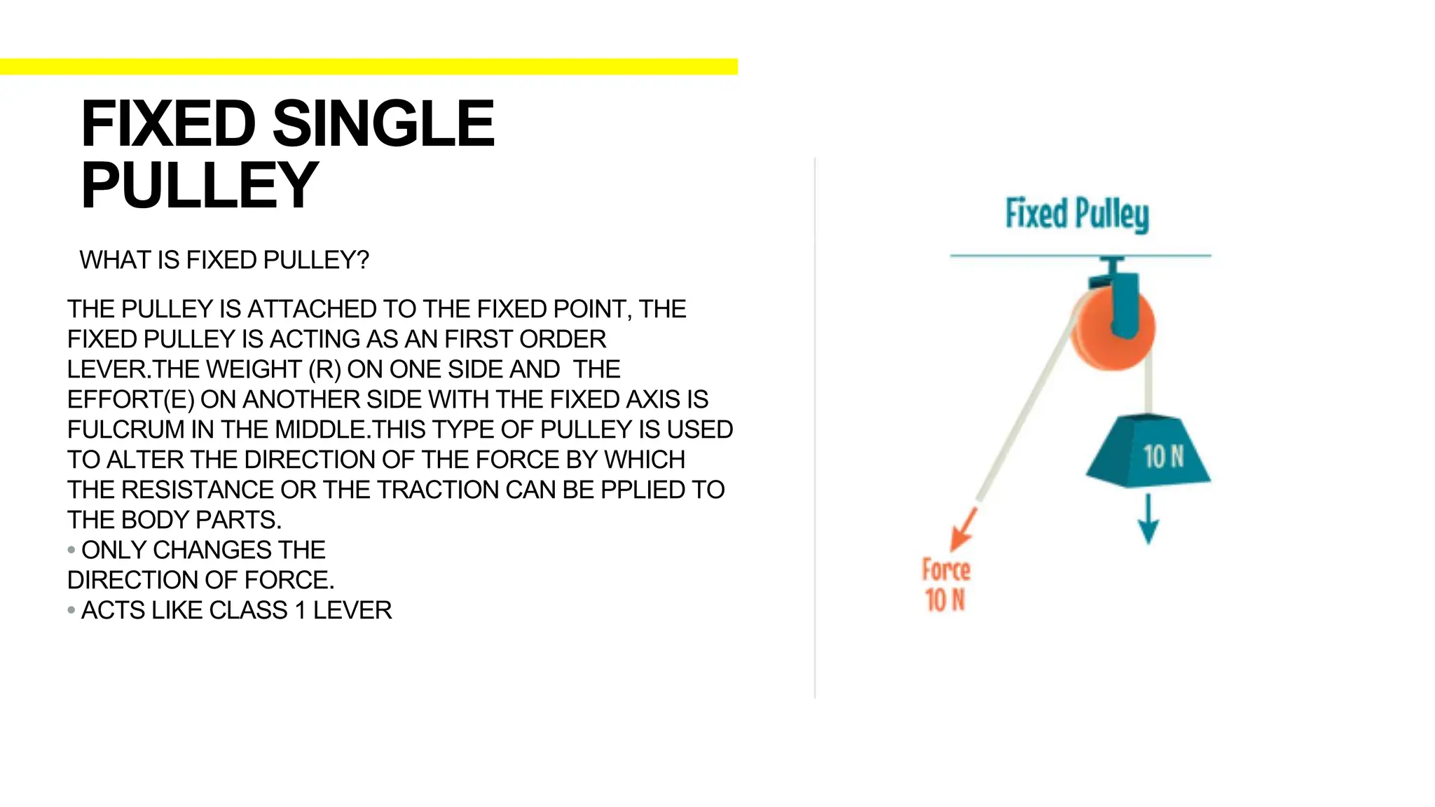 PULLEYS and the definition types of pulleys | PPTX
