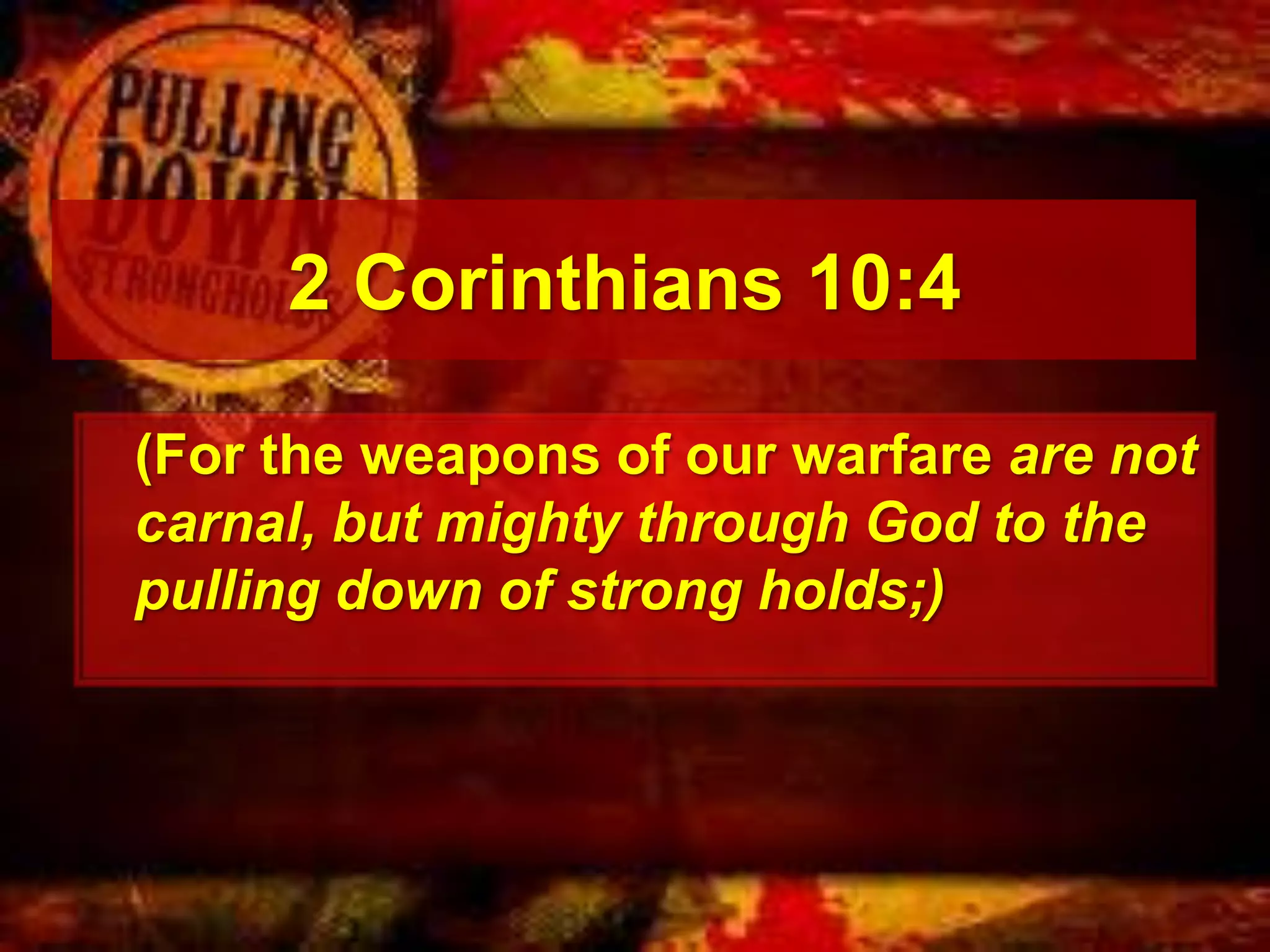 Pulling down your strongholds | PPTX