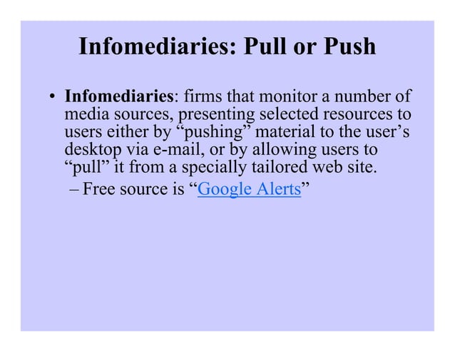 Pull, not push attracting potential users | PPT