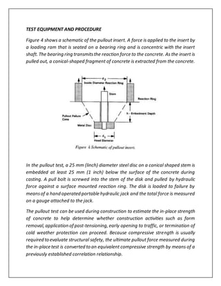 Pullout test as a nondestructive test method in structural engineering ...