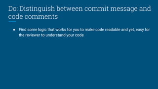Pull requests do's and don'ts | PPTX