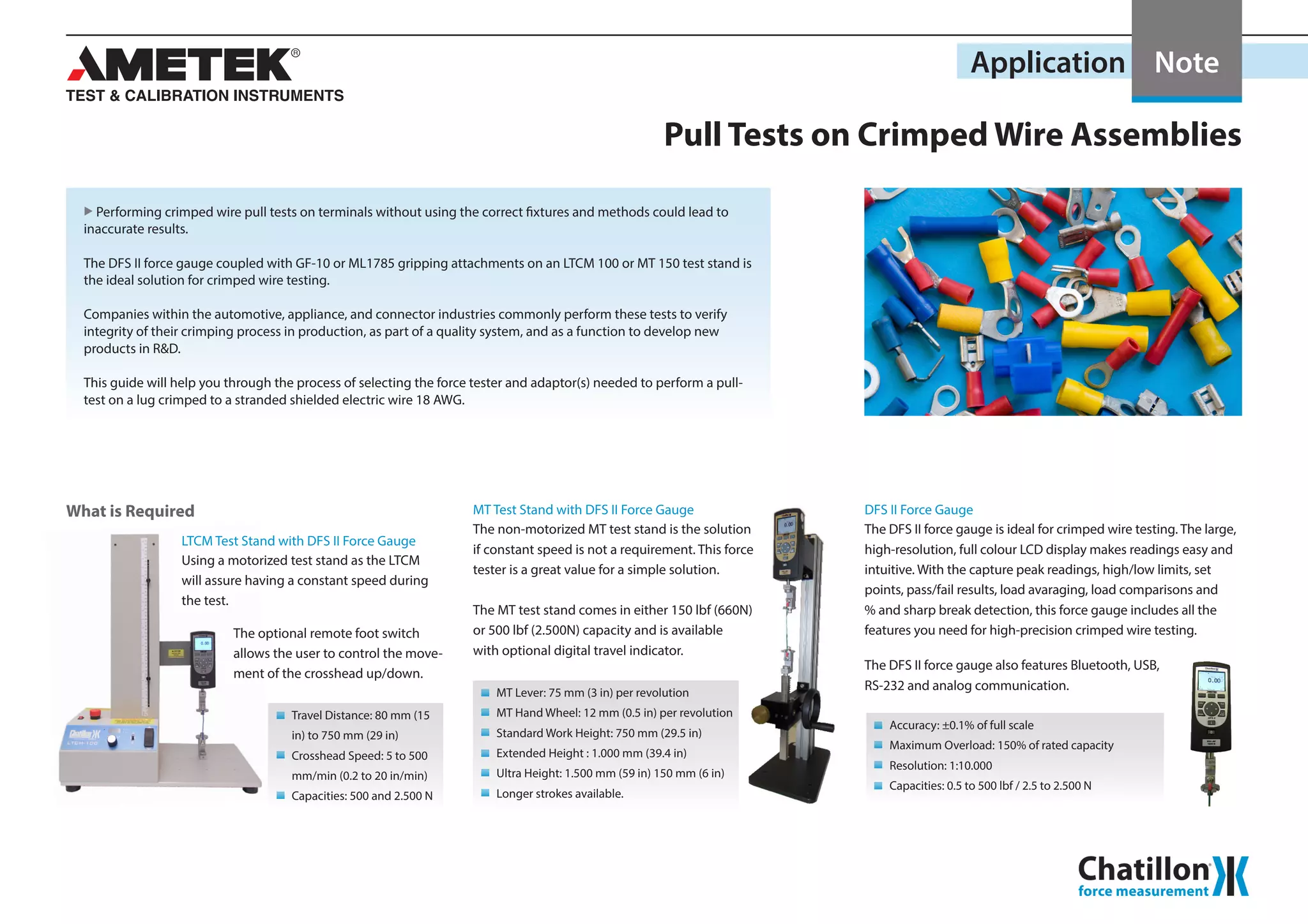 How to Perform Pull Tests (Tensile Tests) on Crimped Wire Terminals | PDF