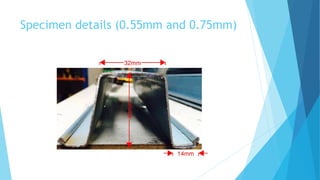 Pull through failure performance of light gauge steel roof battens ...