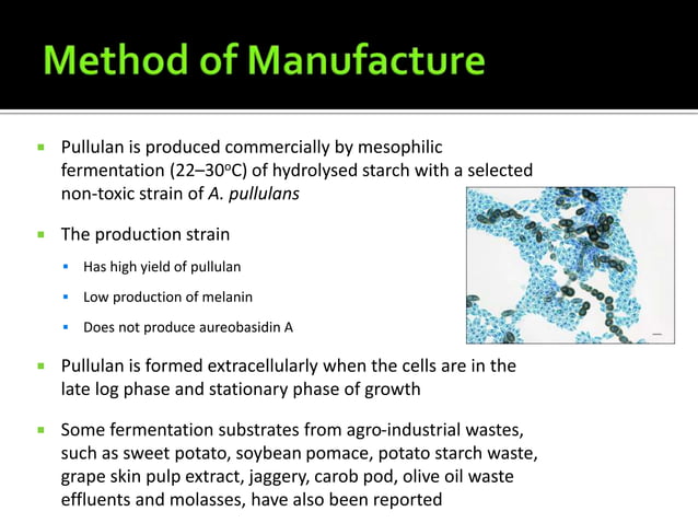 Pullulan | PPTX | Chemistry | Science
