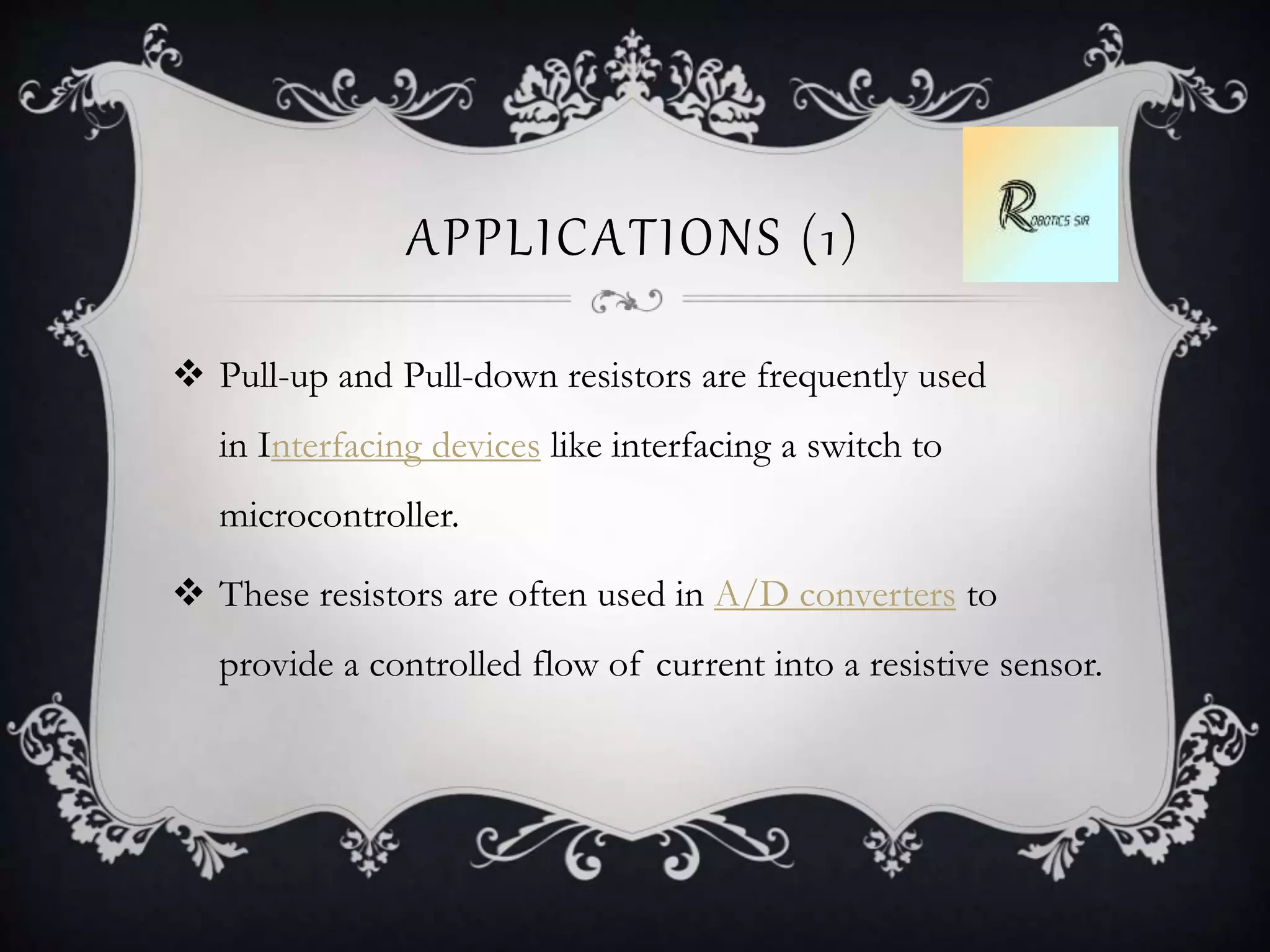 Pull up & pull down resistors | PPTX