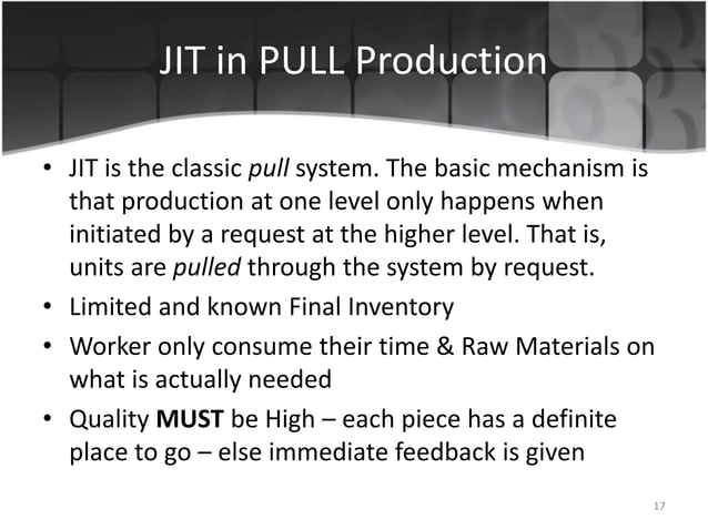 Pull Vs. Push Production | PPTX | Manufacturing Industry | Industries