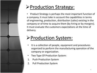 Pull Vs. Push Production | PPTX