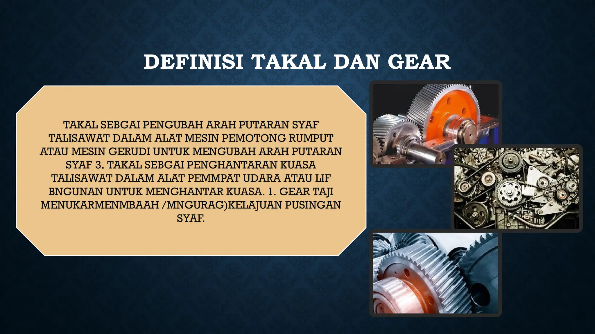 Sistem kenderaan pulley dan gear teknologi | PPTX