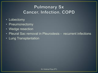 PulmonarySurgeries for Physiotherapists .pptx