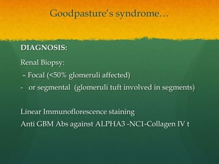 Pulmonary Renal Syndromes | PPTX