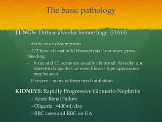 Pulmonary Renal Syndromes | PPTX