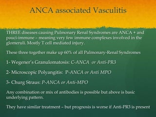 Pulmonary Renal Syndromes | PPTX