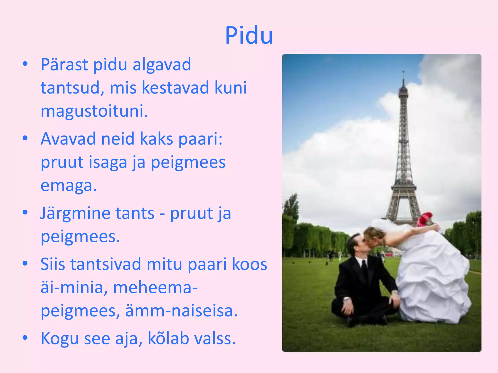 Pulmade traditsioonid prantsusmaal | PPTX