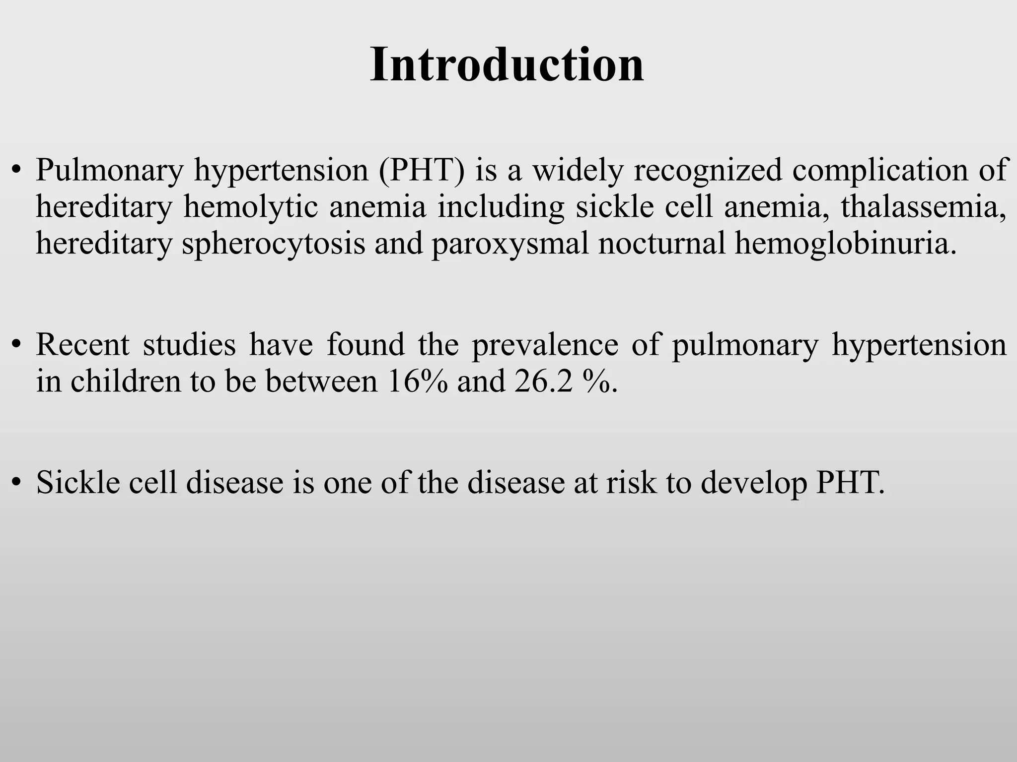 Pulm ht in sickle cell disease final | PPTX
