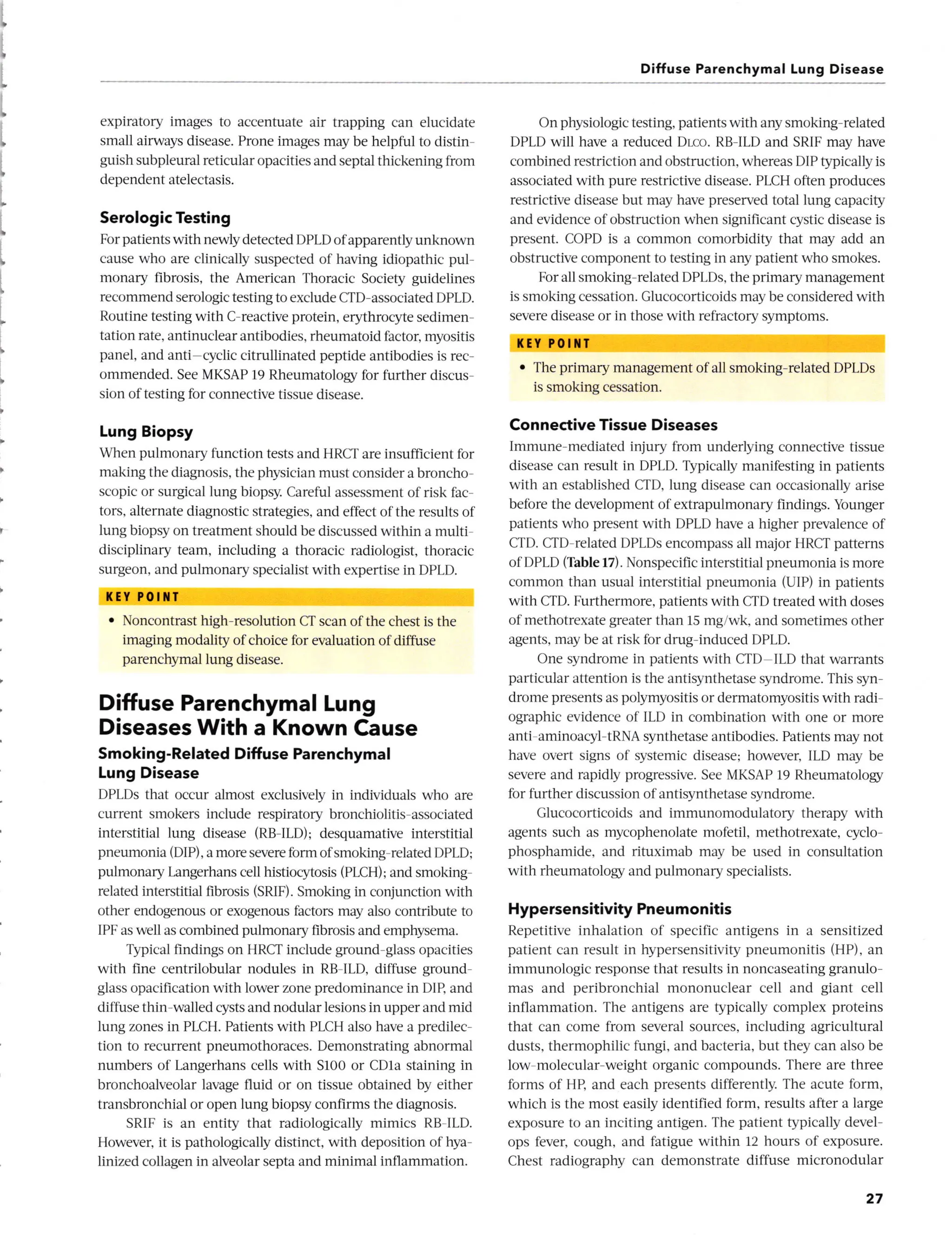 Pulmonology MKSAP MCQ 2019-2020, New ACP | PDF