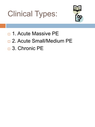 Pulmonaary embolism Case scenario and Its management | PPTX