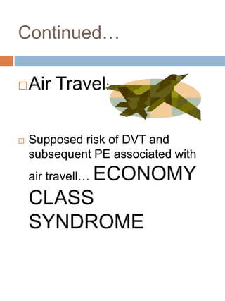 Pulmonaary embolism Case scenario and Its management | PPTX
