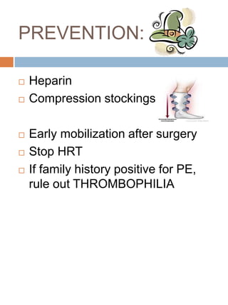 Pulmonaary embolism Case scenario and Its management | PPTX