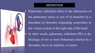 "Pulmonary Embolism Demystified: An Essential Primer for Nursing ...