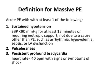 Pulmonary embolism | PPT